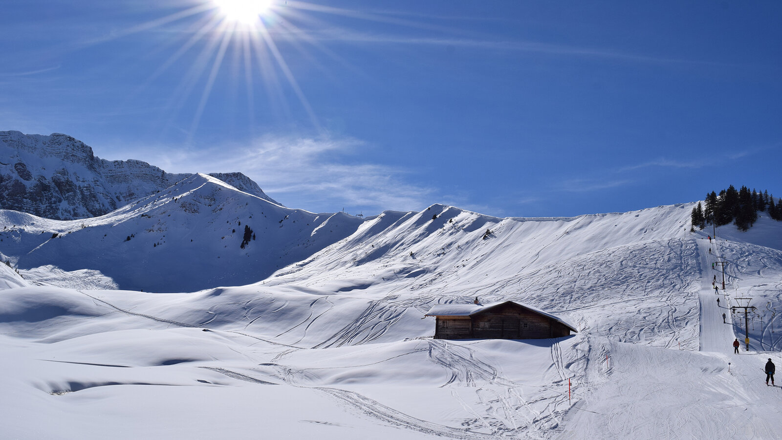 Pistenkilometer sammeln in Adelboden-Lenk